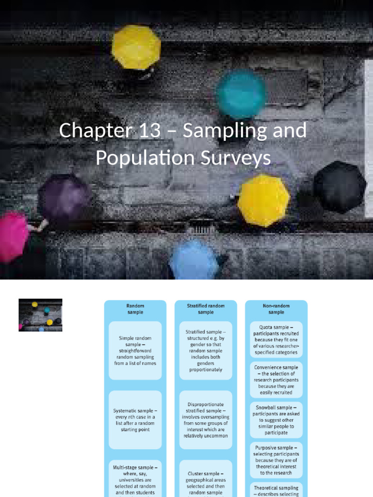 Chapter13 Sampling | PDF