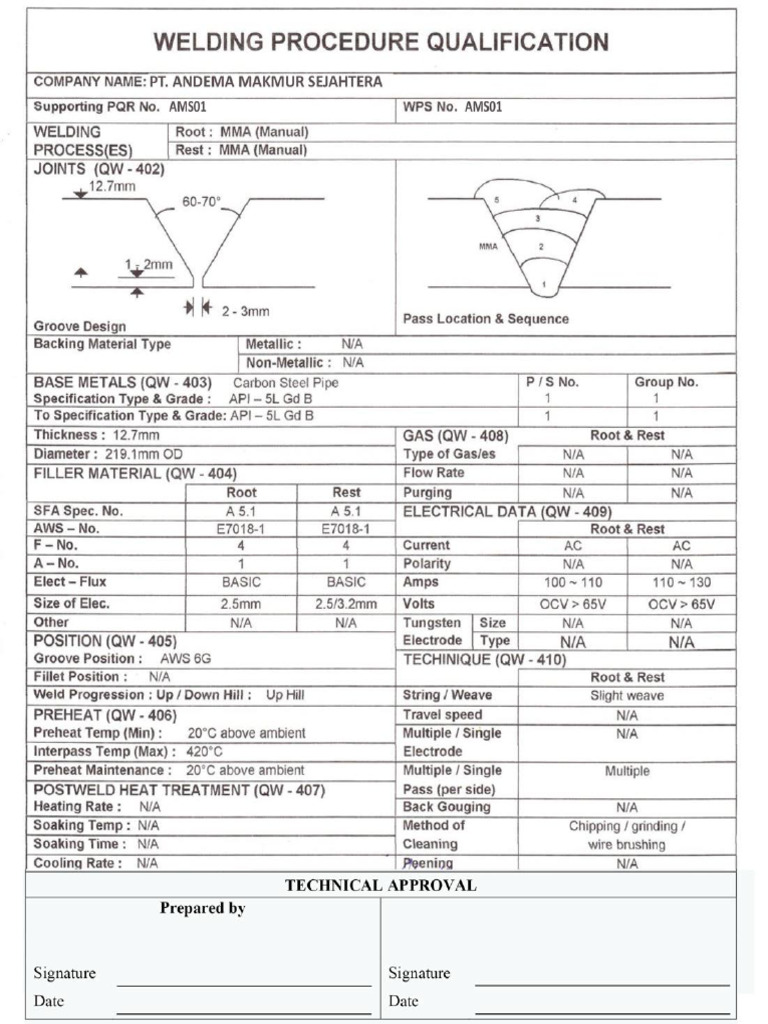 WPS - Carbon Steel-3 | PDF