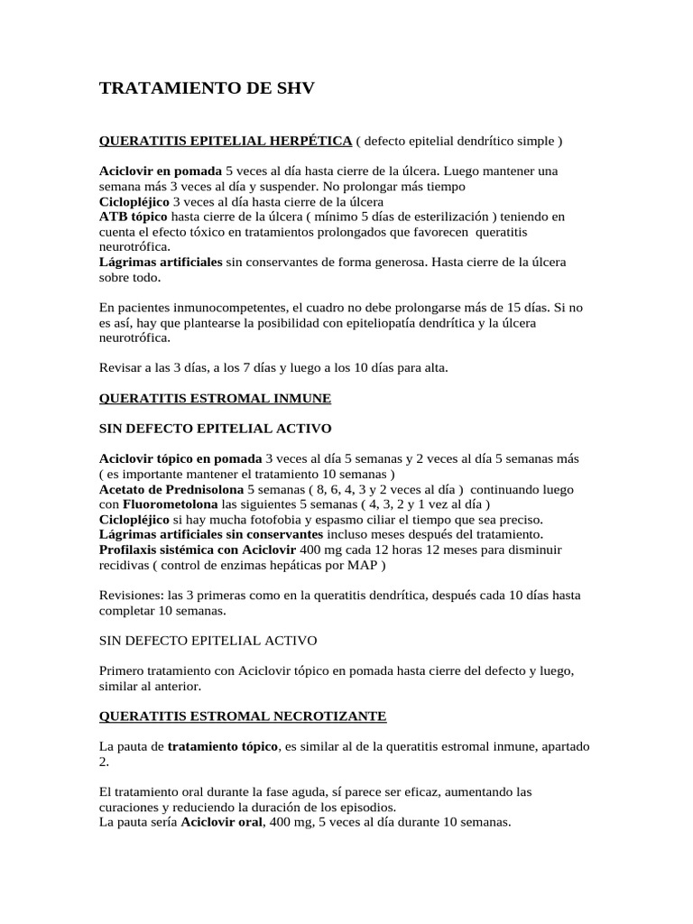 Tratamiento de SHV | PDF | Ciências e Matemática