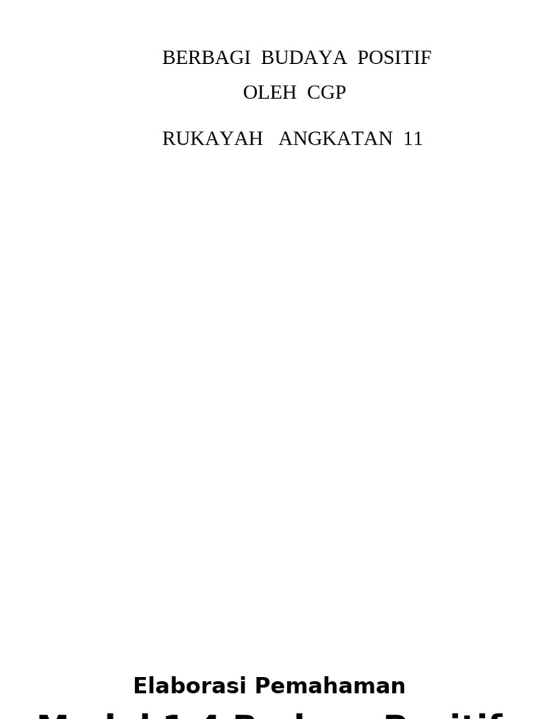 Materi Aksi Nyta Rukayah Modul 1 - 4 | PDF