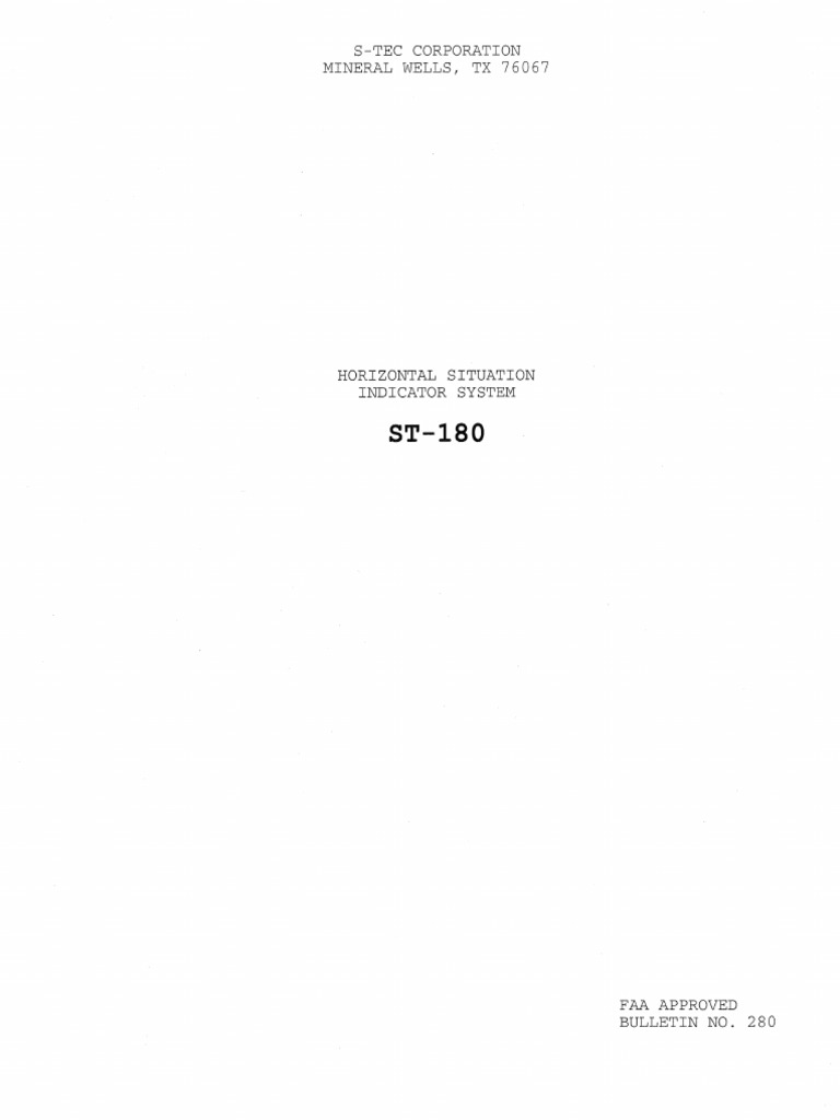 S-Tec ST-180 Install | PDF