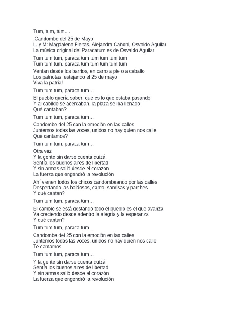 Candombe Del 25 de Mayo | PDF