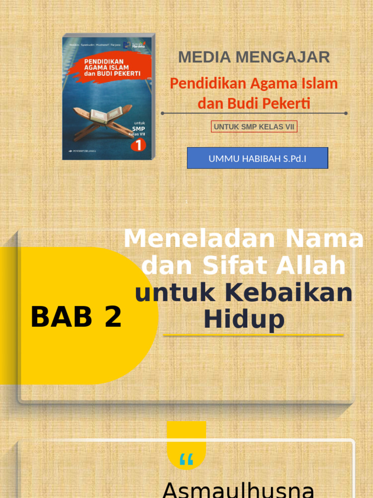 Bab 2 Asmaulhusna | PDF