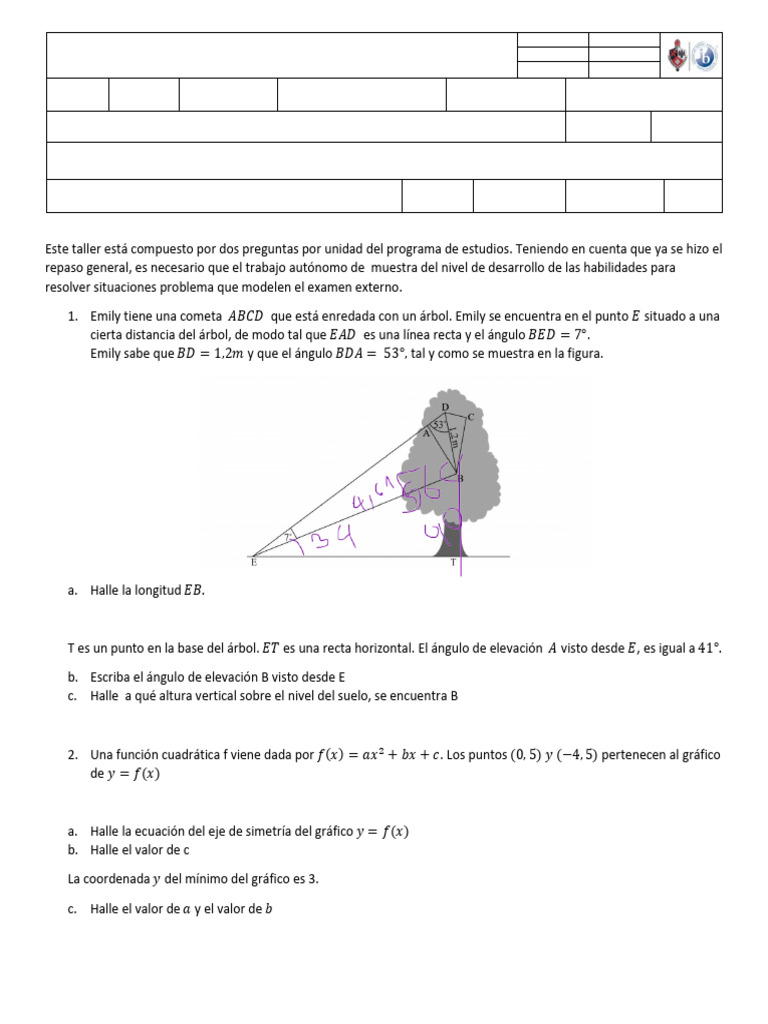 Primer Taller Preparaciòn Externa | PDF
