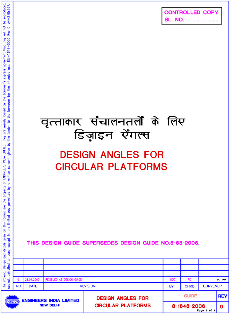 Circular Platform Steel Angles | PDF