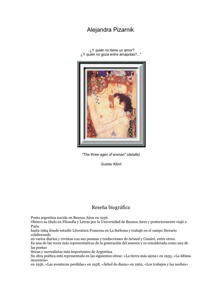 Alejandra Pizarnik | PDF