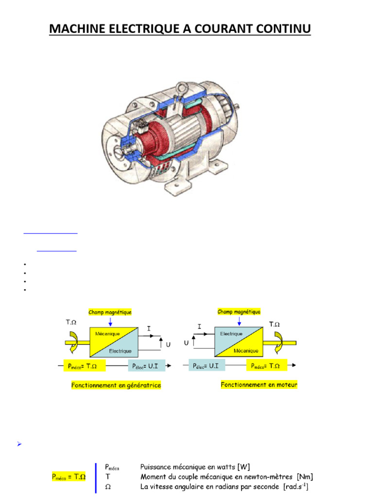 SP 9 Machines ELEC VDC Avec Exercices | PDF