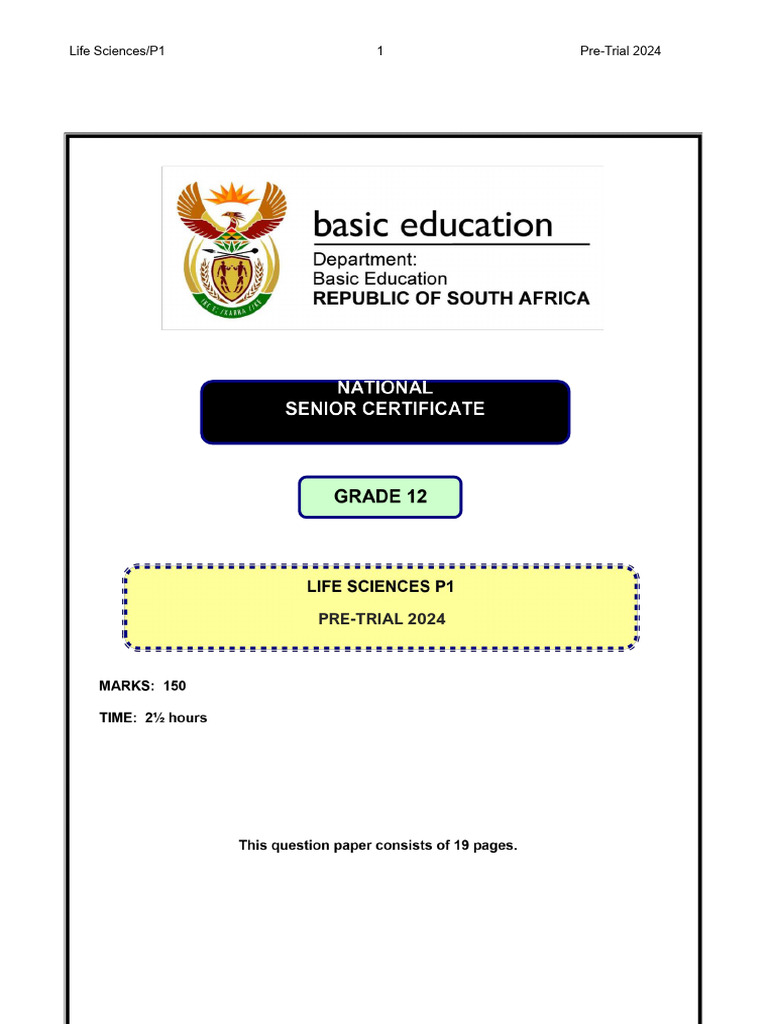 Life Sciences P1 Nov 2024 Eng | PDF