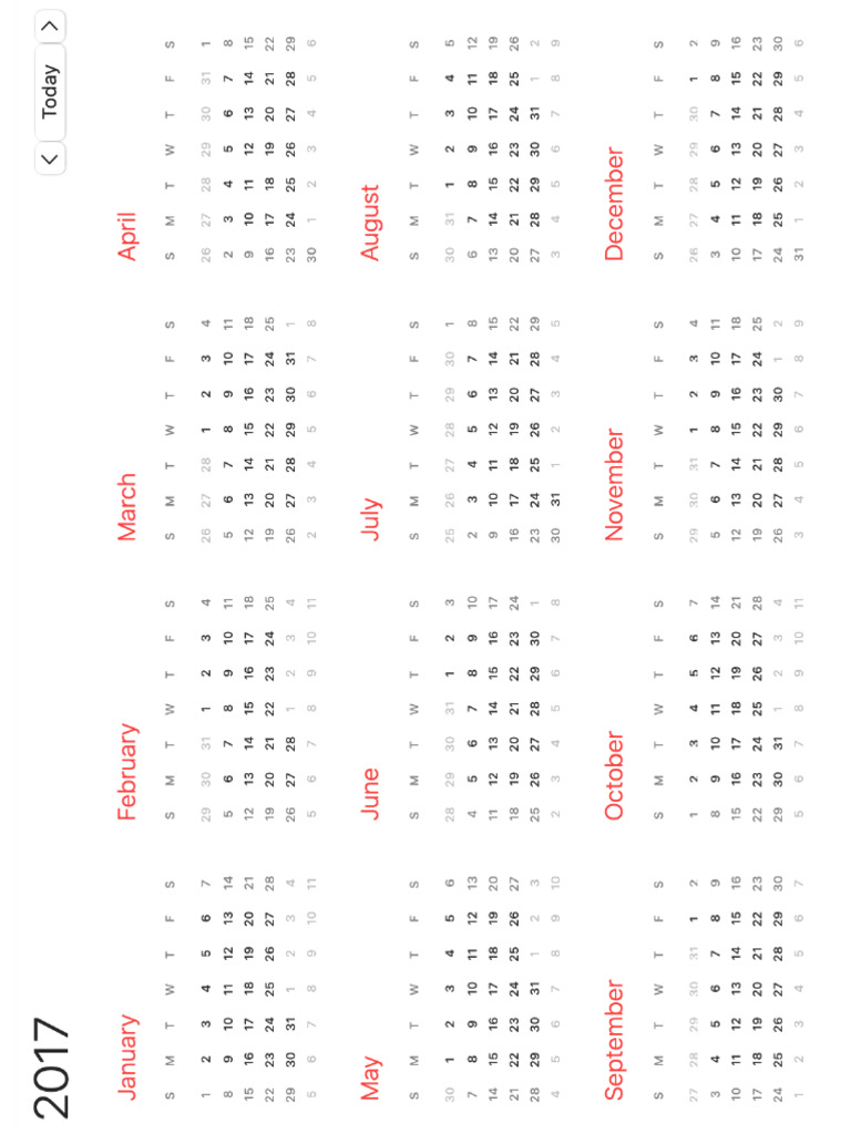 Calendar 2017 | PDF
