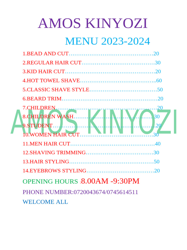 Amos Kinyozi | PDF