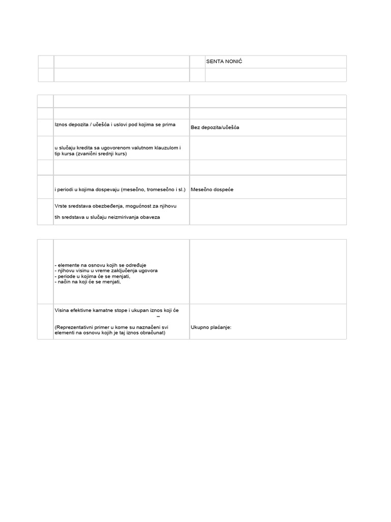 Indikativna Ponuda | PDF