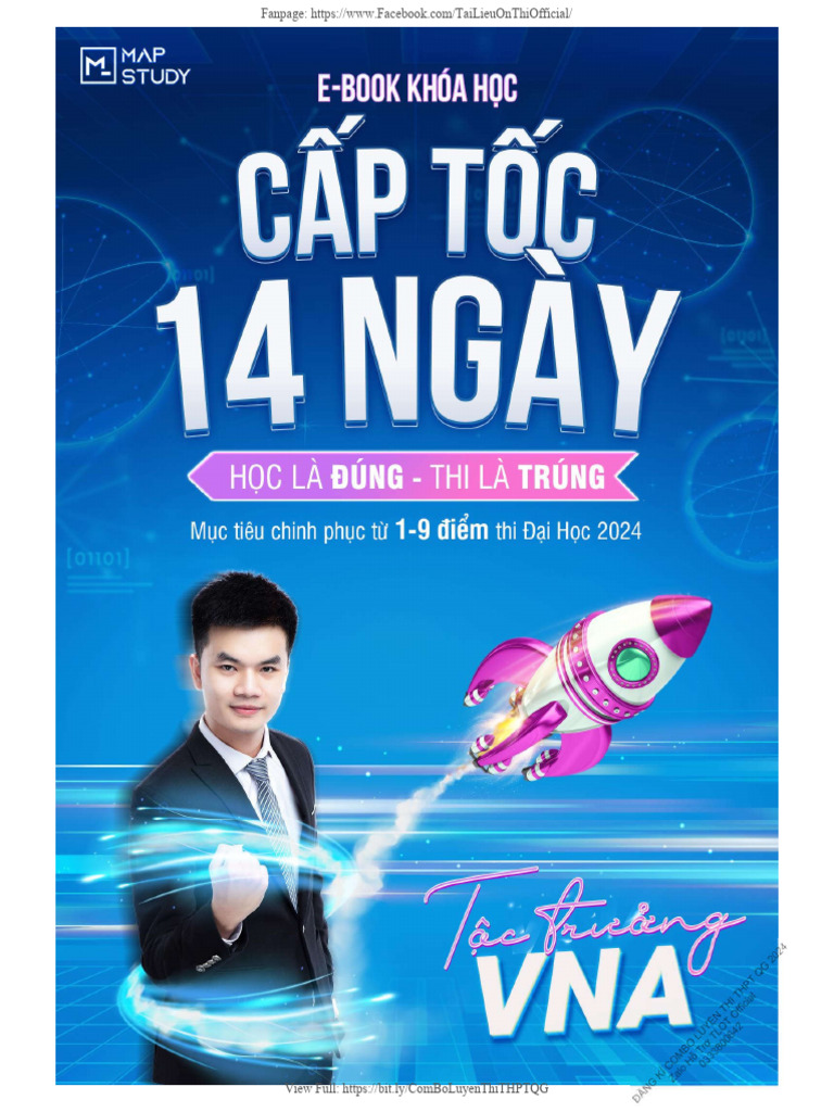 Ebook tự học - 222 câu mức độ vận dụng - Thầy VNA | PDF