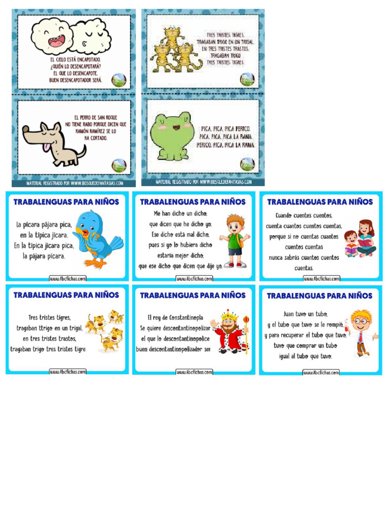 10 Trabalenguas | PDF