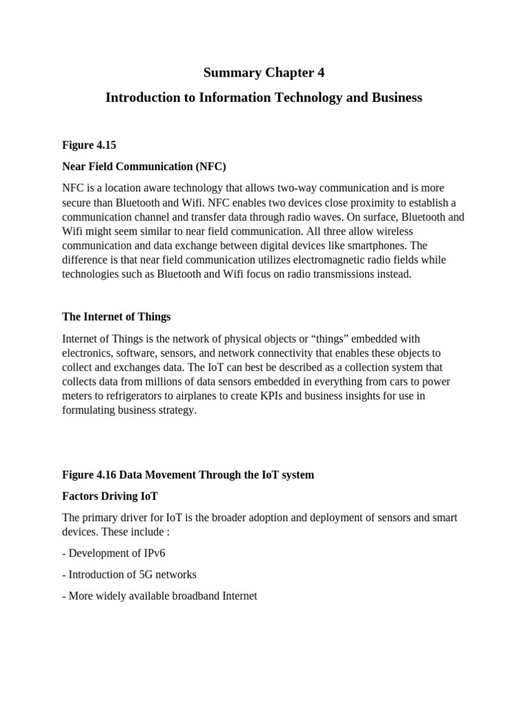 Summary Chapter 4 | PDF