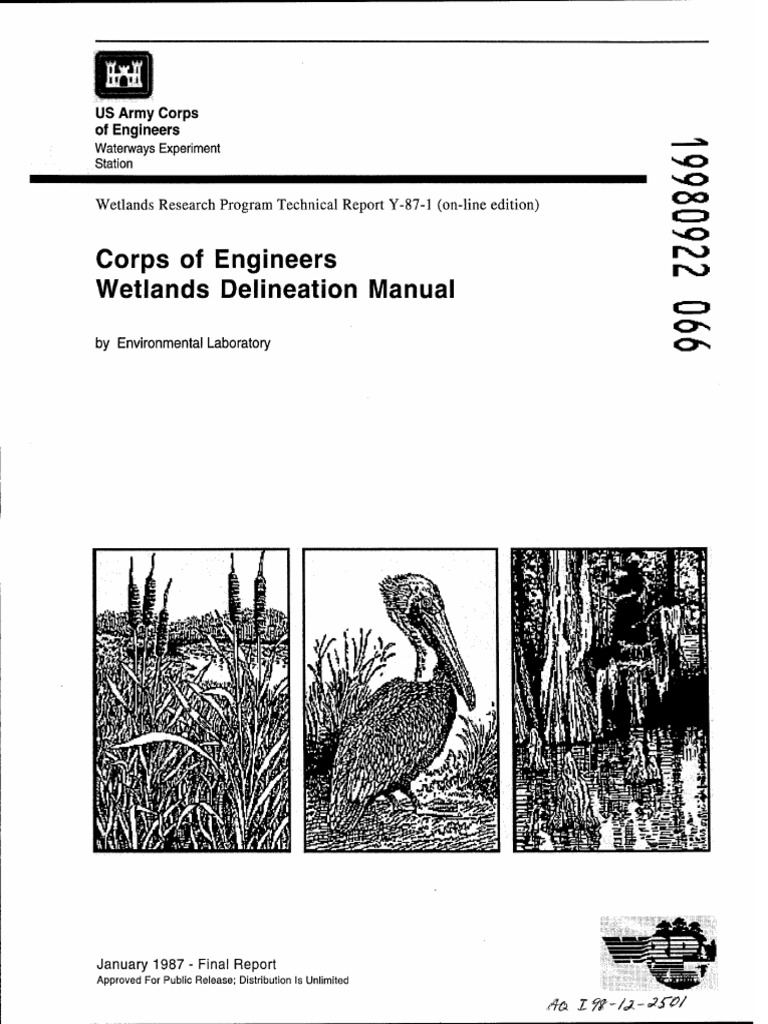 1987 COE Wetland Determination Manual | PDF 1987 COE Wetland Determination Manual | PDF