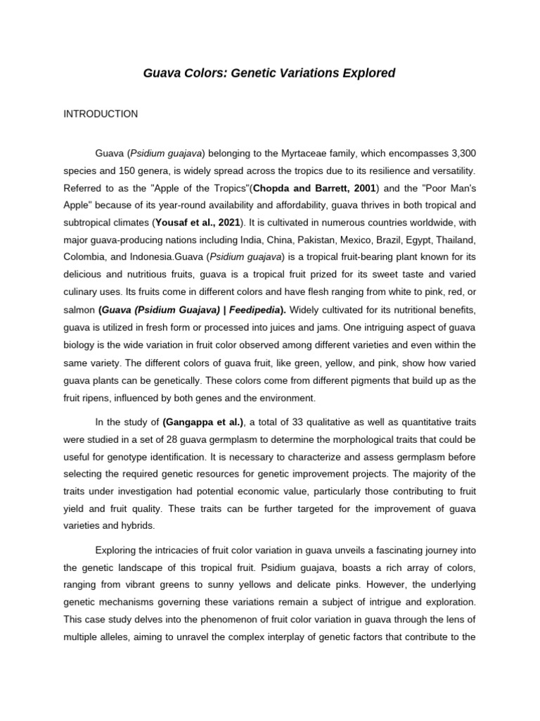 Guava Colors - INTRODUCTION | PDF