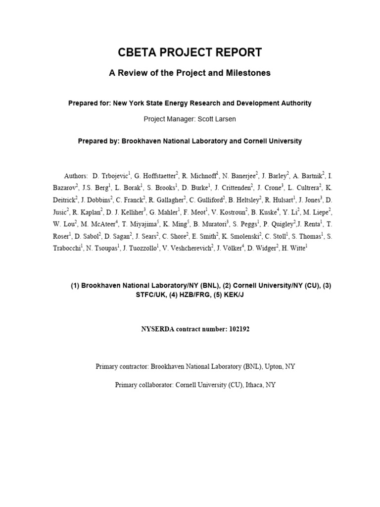 CBETA Final Report revB-V3f | PDF