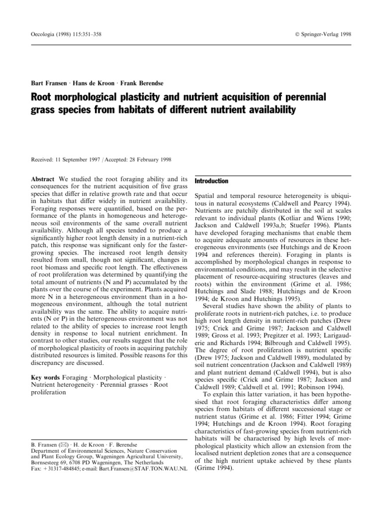 Fransen Grass Roots | PDF