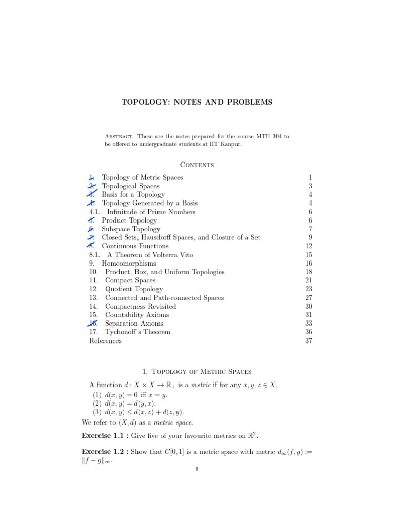 Topology Problem 0 | PDF