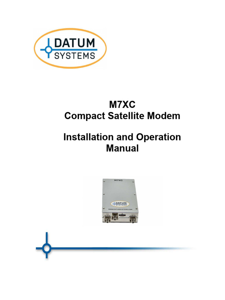 M7XC Main-Manual v03 | PDF