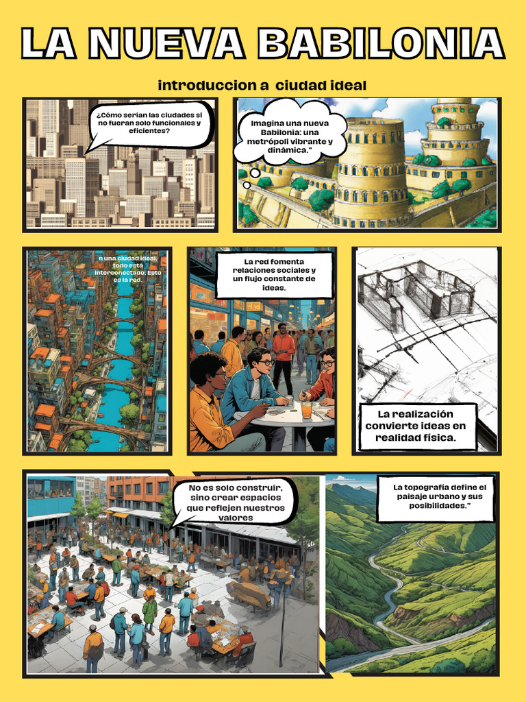 Comic Layout Worksheets in Colorful Bold Style | PDF