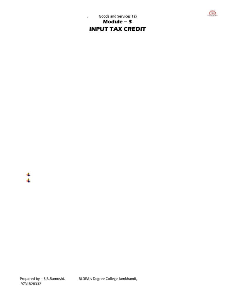 Module 3 ITC | PDF