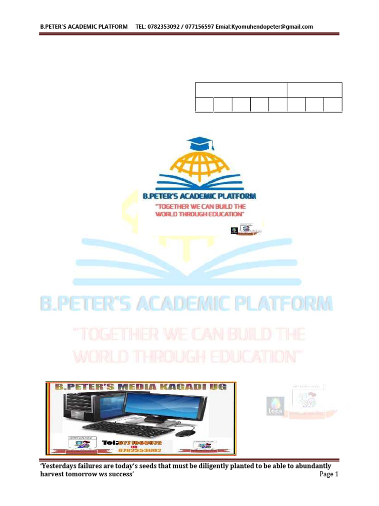 ICT Curriculum Sample Exam for S1-2 | PDF | Spreadsheet | Computer Science