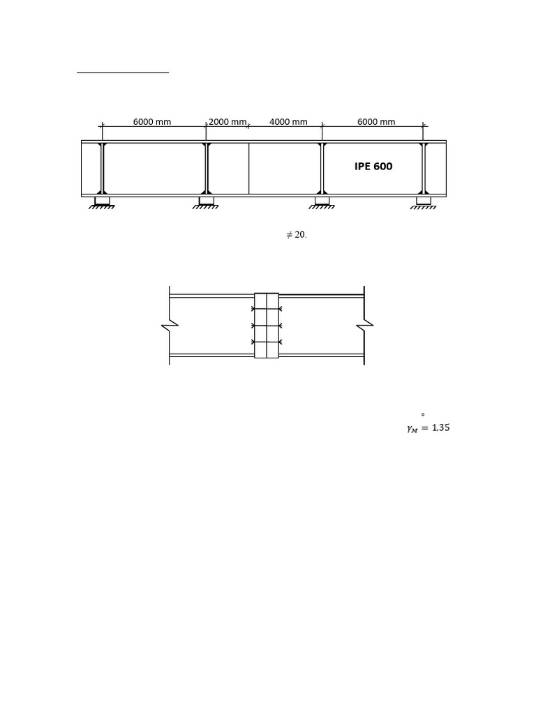 Problema Viga Continua IPE 600 | PDF