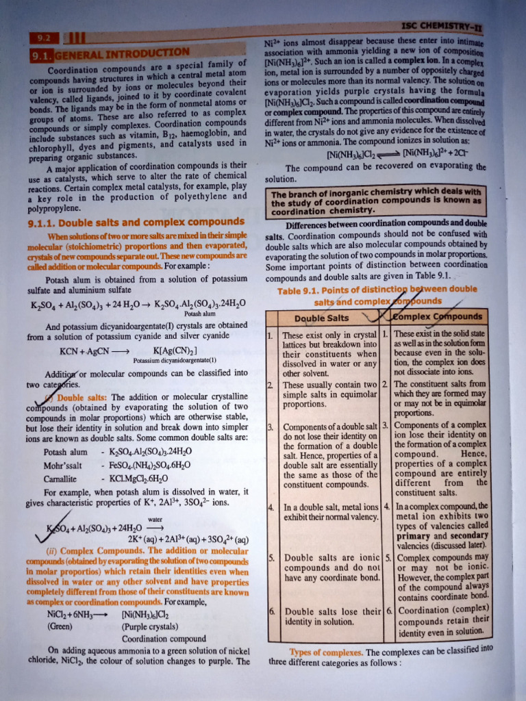 K.L. Chugh Coordination Compounds | PDF