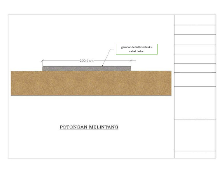 Gambar Detail Konstruksi Rabat Beton | PDF