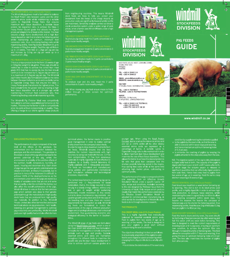 Brochure Pig Production | PDF