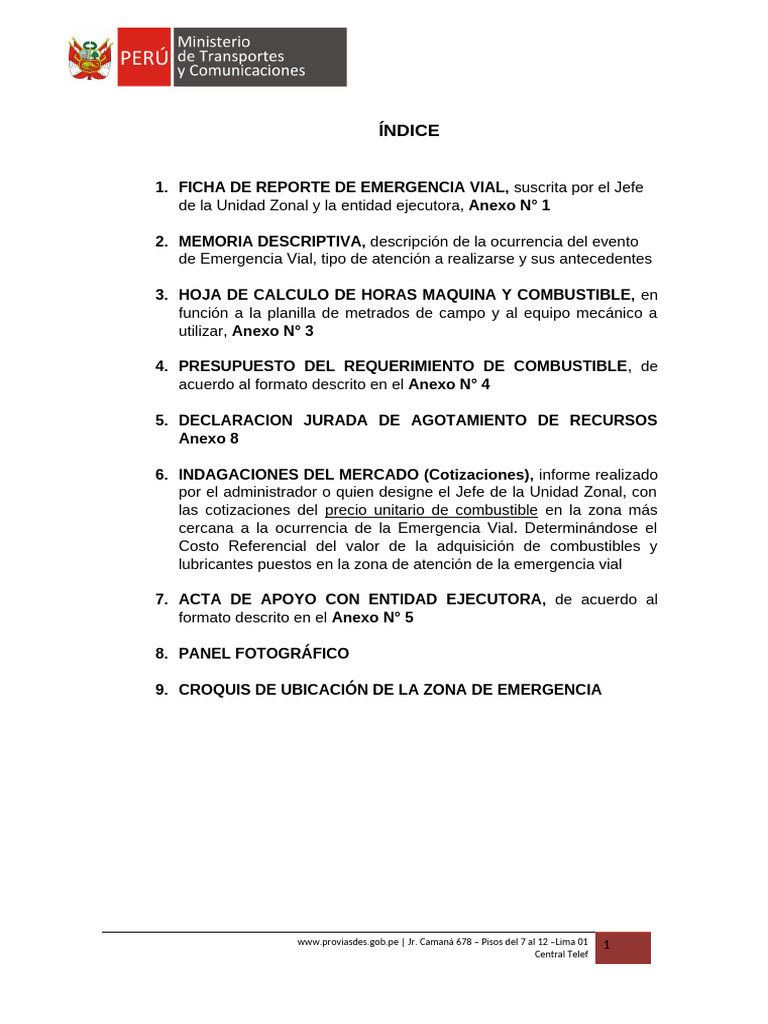 Anexos y Formatos | PDF