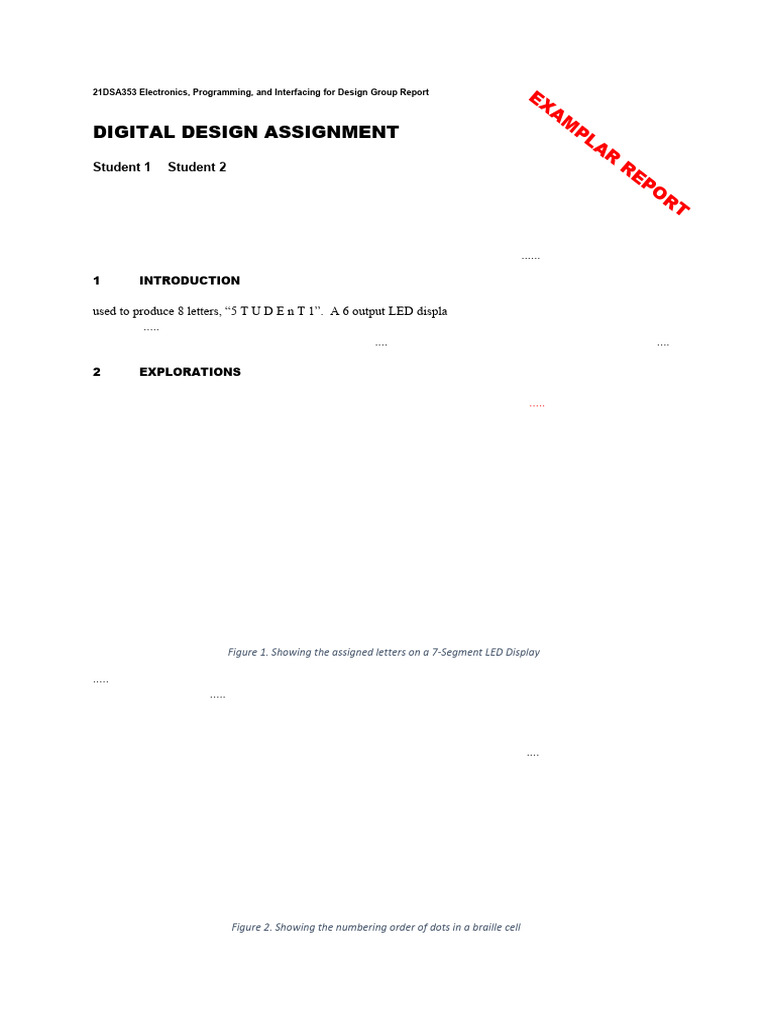 Exemplar Group Report | PDF