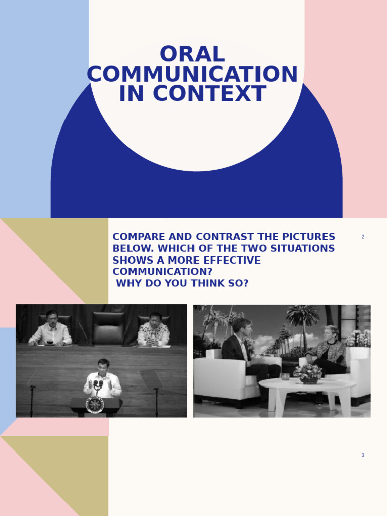 Oral Communication in Context | PDF