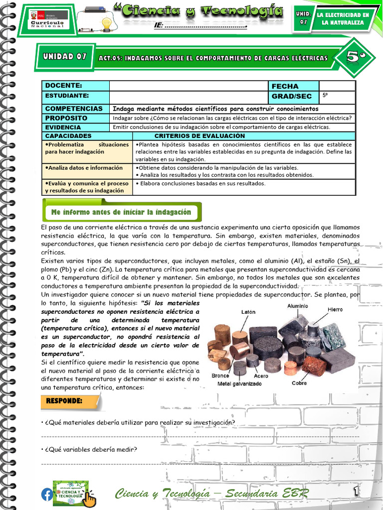 E-5º Act 5 -Cyt-und 7 | PDF