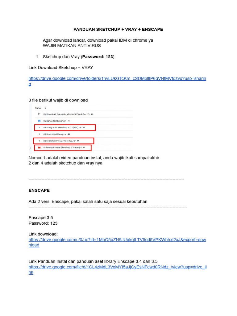 Sketchup 2023 - Enscape-1 | PDF