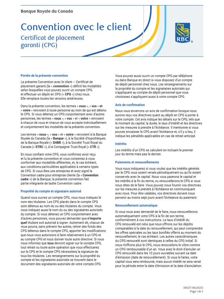 Canada Convention CPG | PDF