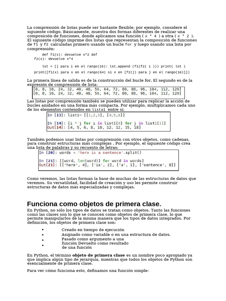 List Comprehensions Can Be Quite Flexible | PDF