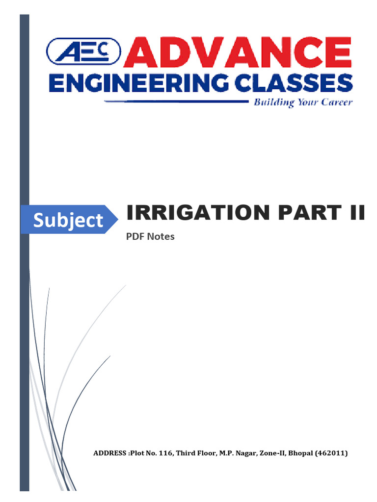 Irrigation Notes (Part II) | PDF Irrigation Notes (Part II) | PDF