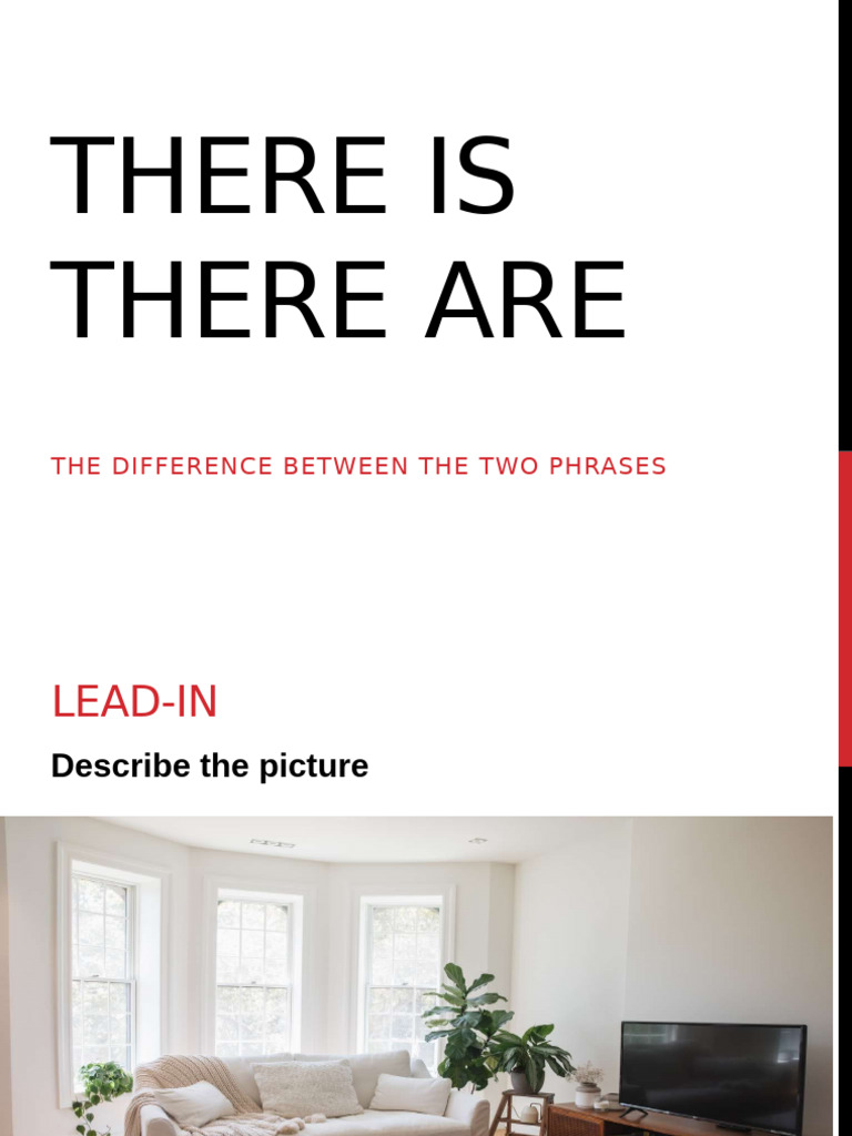 There Is There Are - PPT | PDF