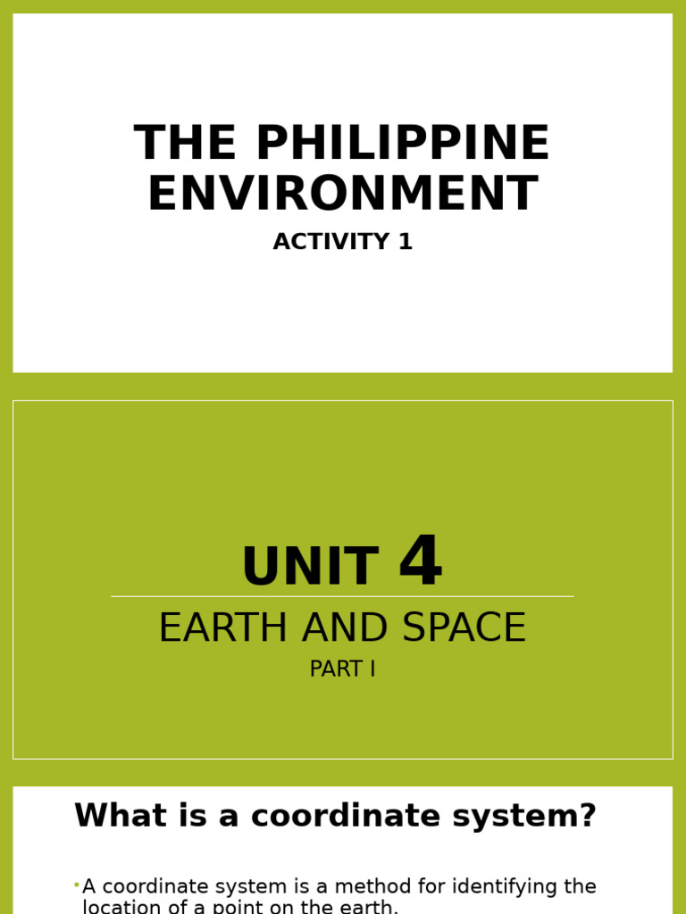 The Philippine Environment Part 1 | PDF