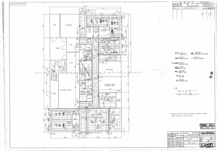 A-020 Arr't of Lamp and Air Diffuser in Ceiling (Main Deck) | PDF