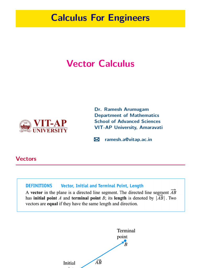 Vector Calculus | PDF