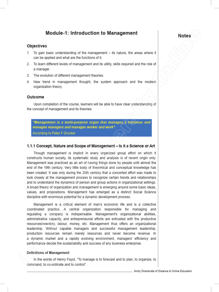 Management Foundation | PDF