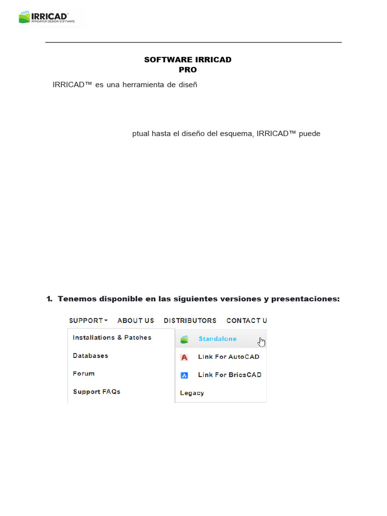 Software Irricad Pro 2024 | PDF