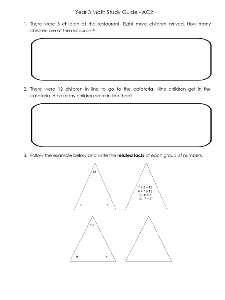 Guia de Estudos - Matemática AC2 - 1 Etapa | PDF