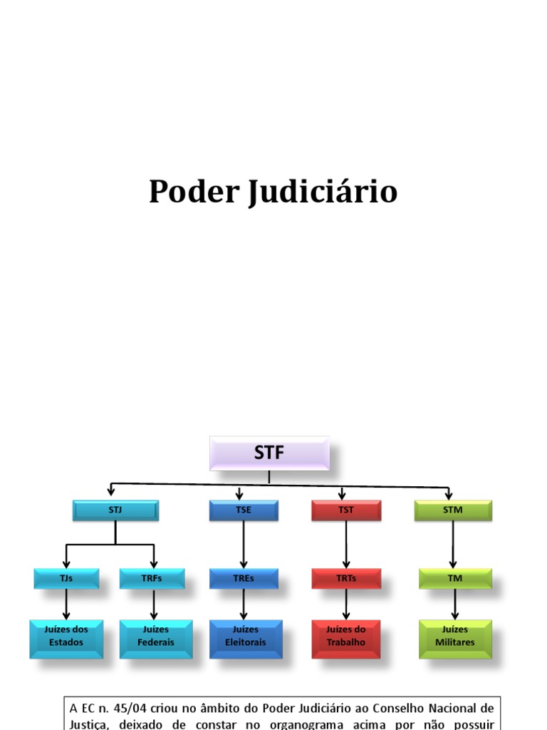 Estrutura e composição dos órgãos do Poder Judiciário brasileiro ...