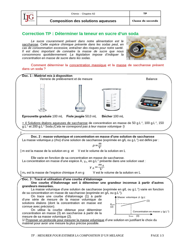 TP3 Etalonnage Correction | PDF