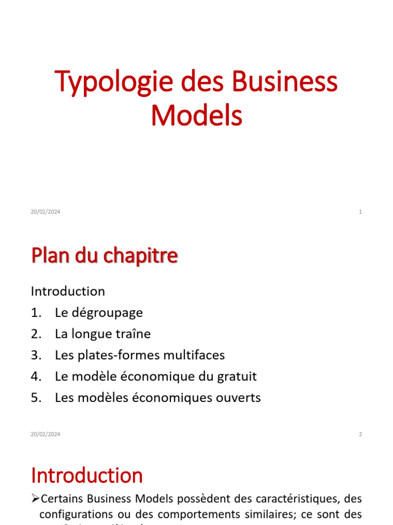 Chap 2 Typologie Des Business Models | PDF