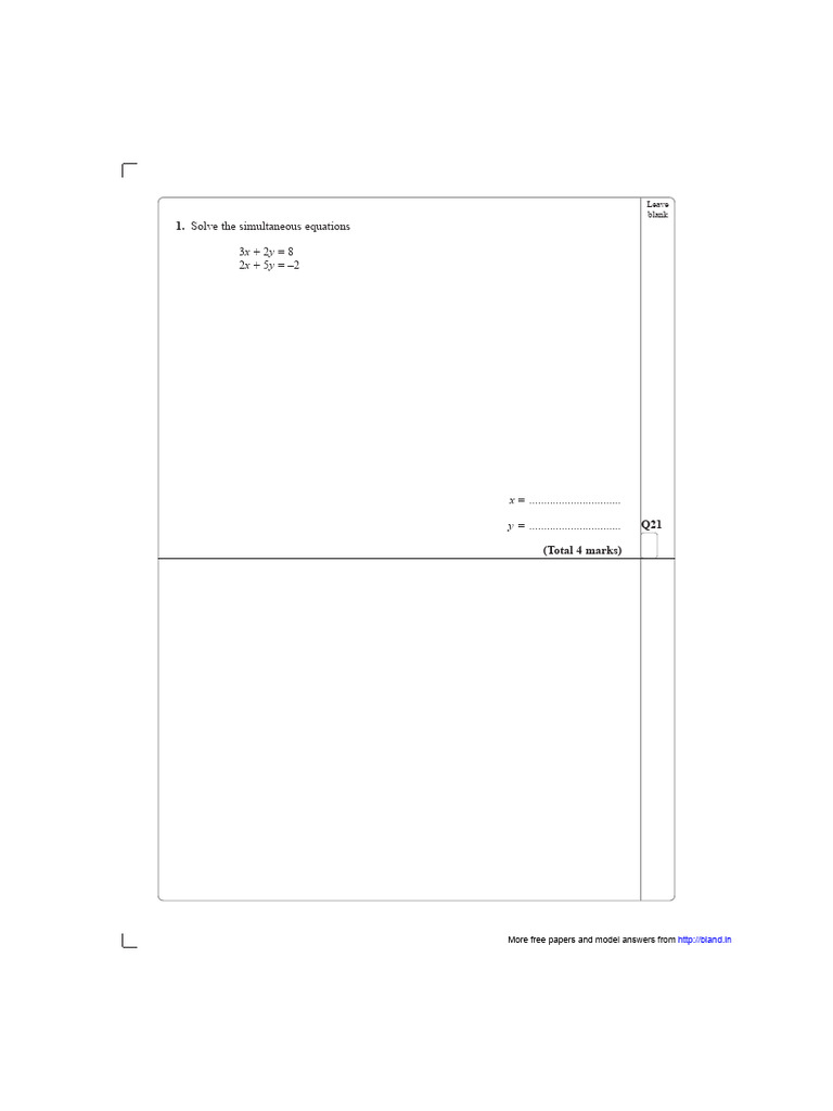 Simultaneous Equations 2 8 Pdf Mathematical Concepts